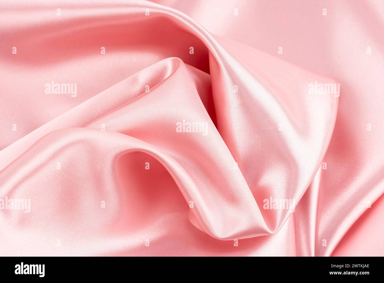 Pink silk fabric for background Stock Photo - Alamy