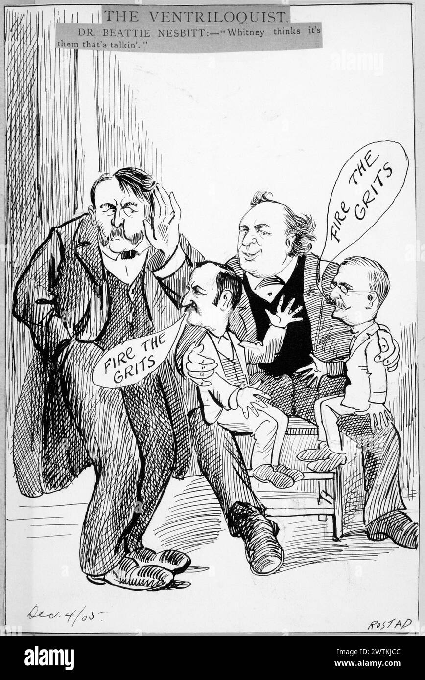 Cartoon - The Ventriloquist Rostap (1866-1949 Stock Photo - Alamy