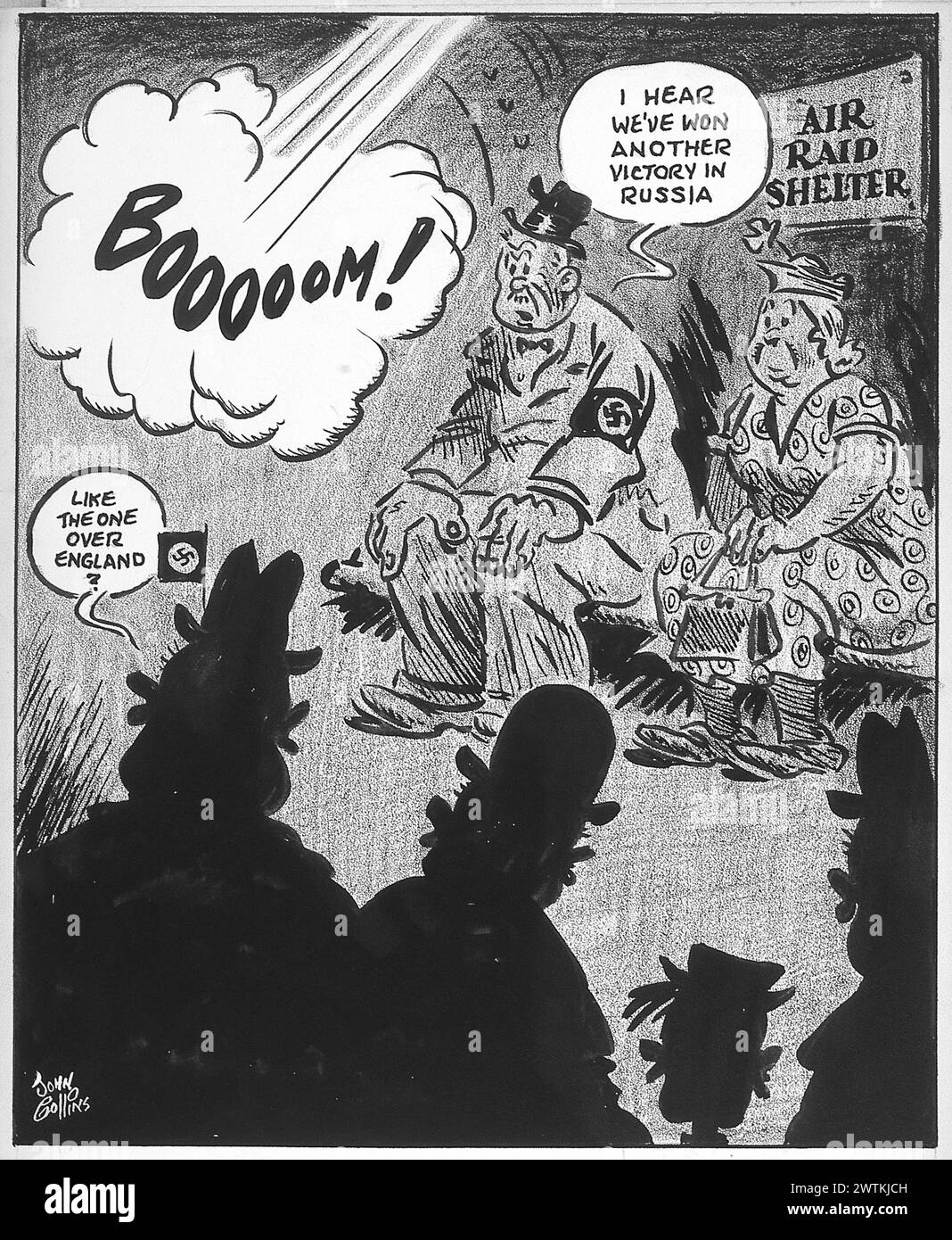 Cartoon - Underground. John Collins (1917-2007 Stock Photo - Alamy