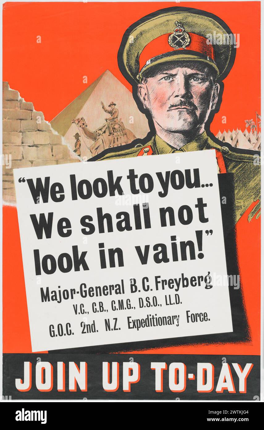 Poster, "We look to you..." posters, political posters Stock Photo - Alamy