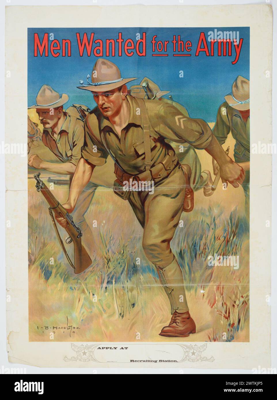 Poster, 'Men Wanted for the Army' political posters Stock Photo - Alamy