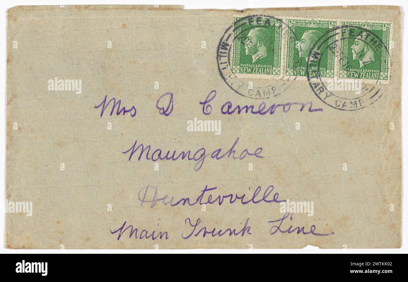 Philatelic 'cover' [envelope], WWI envelopes Stock Photo - Alamy
