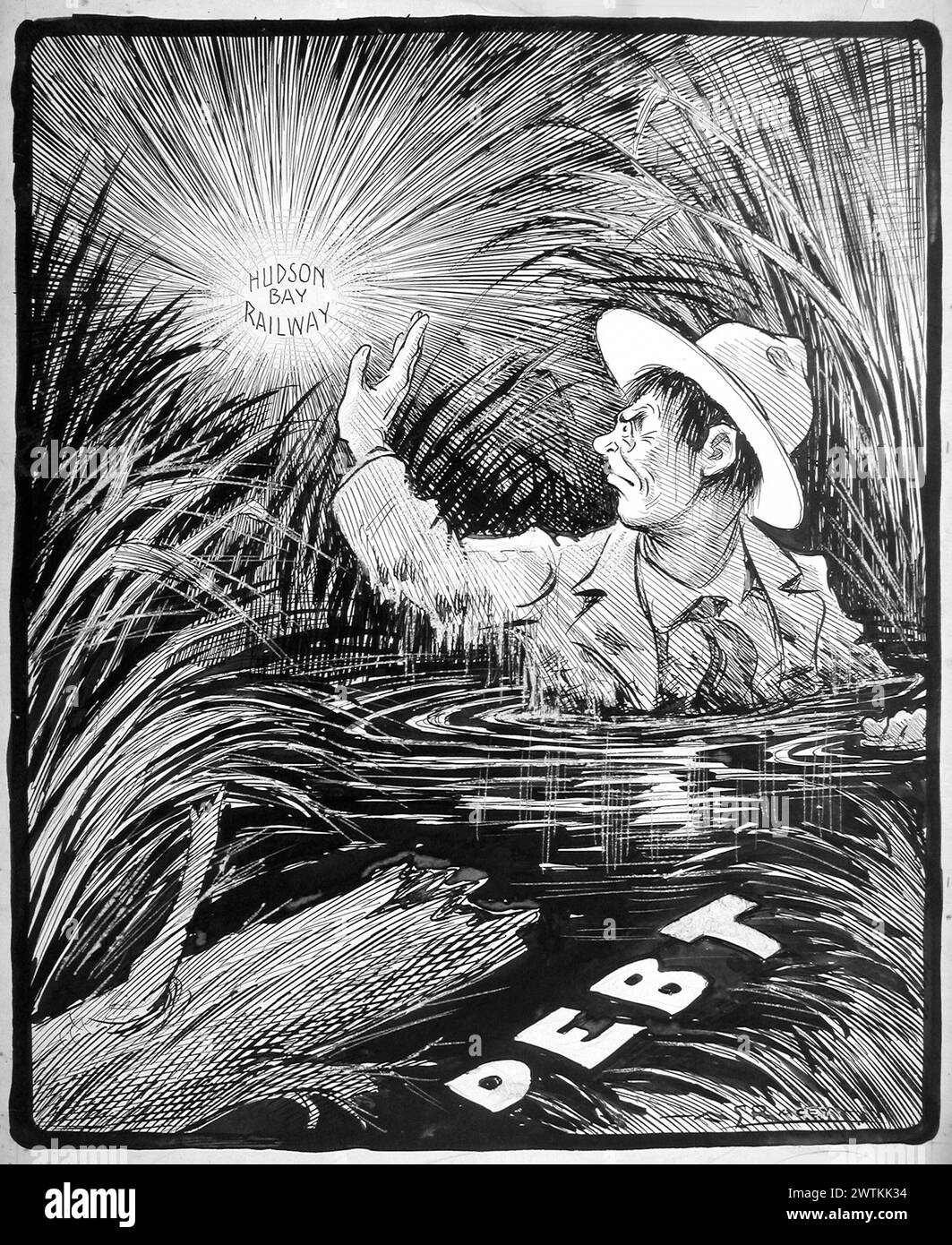 Cartoon - That Old Will O' the Wisp Again Arthur George Racey (1870 ...