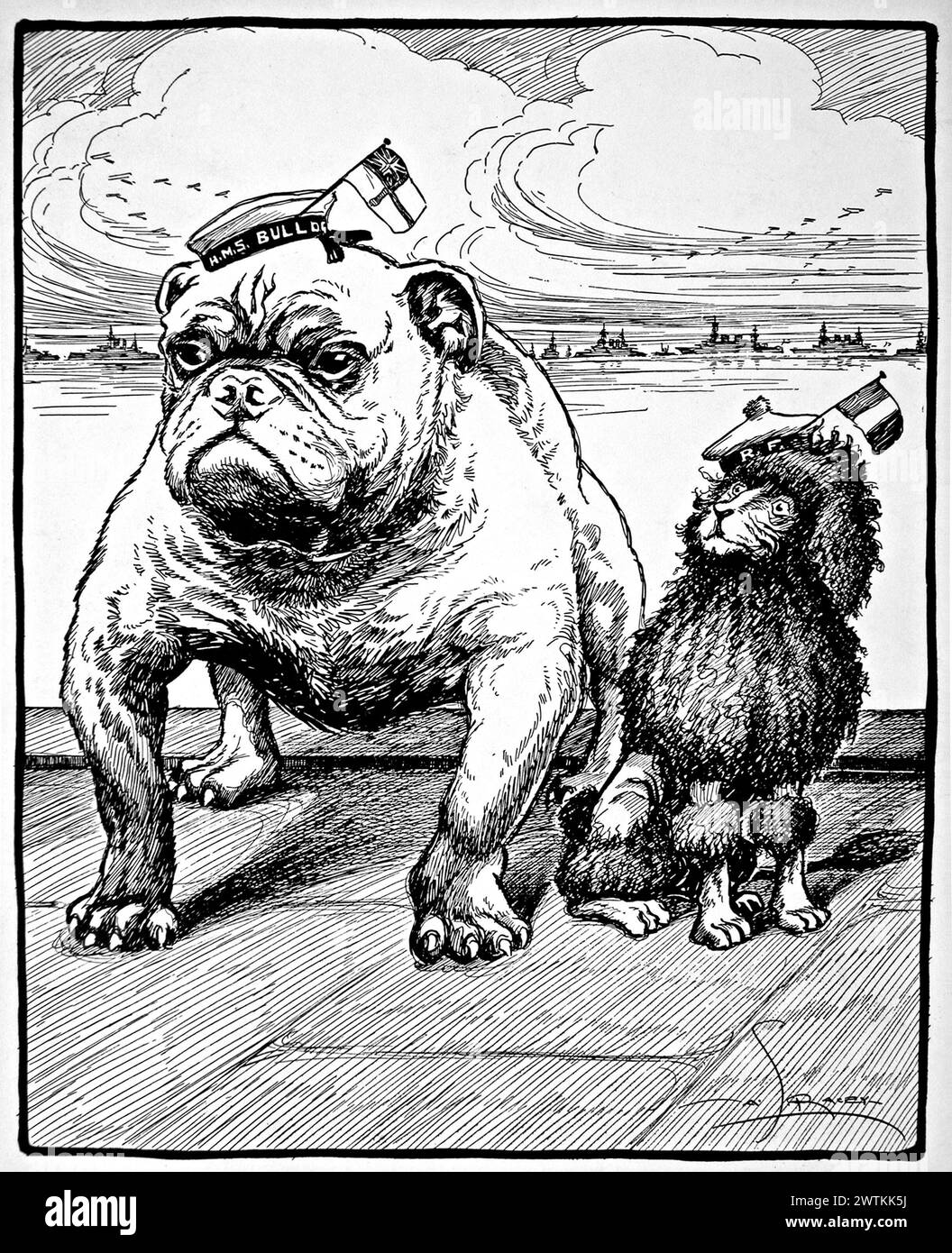 Cartoon - Allies Arthur George Racey (1870-1941 Stock Photo - Alamy
