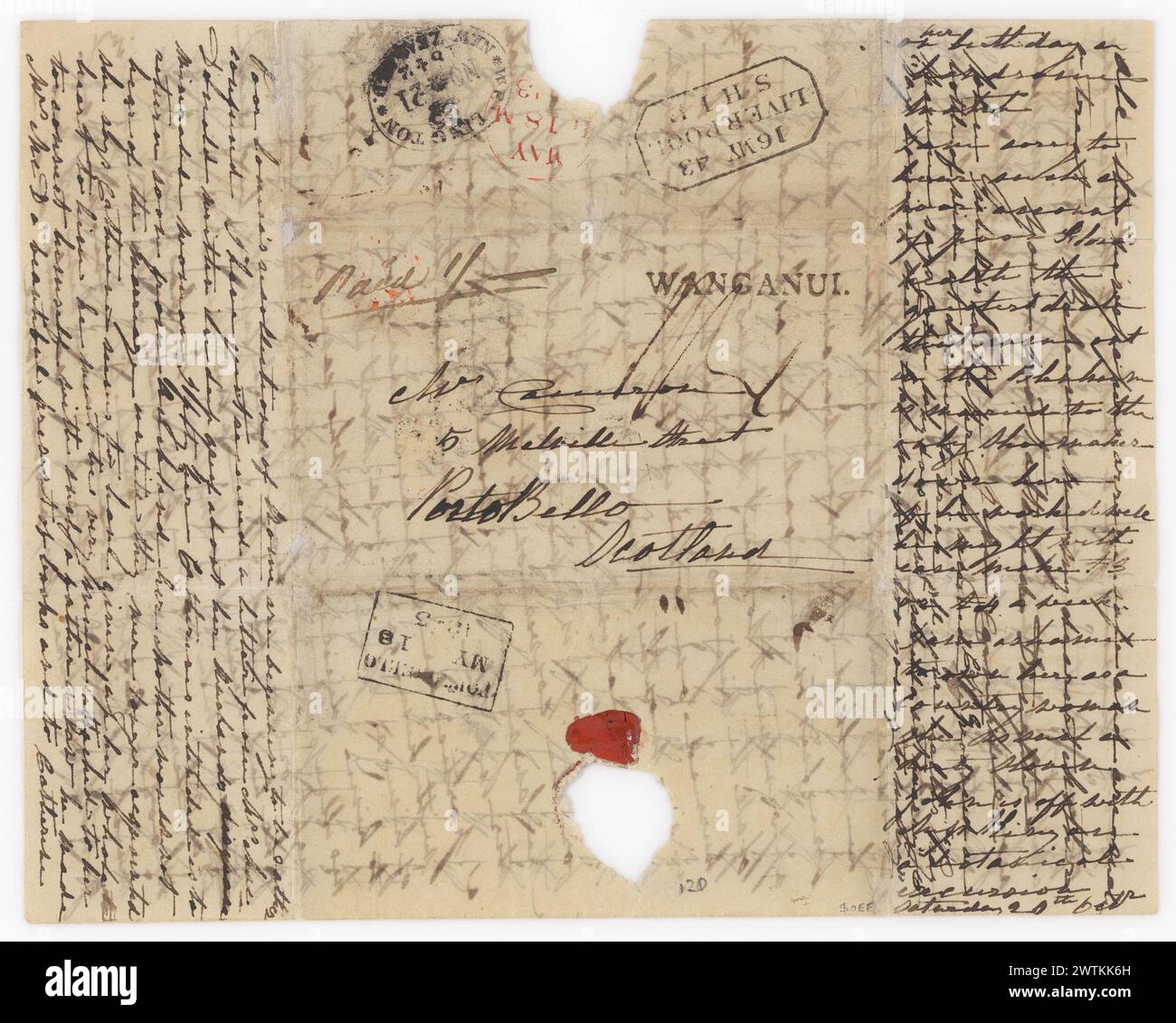 Entire pre-stamp letter Visual and Verbal Communication, letters Stock ...