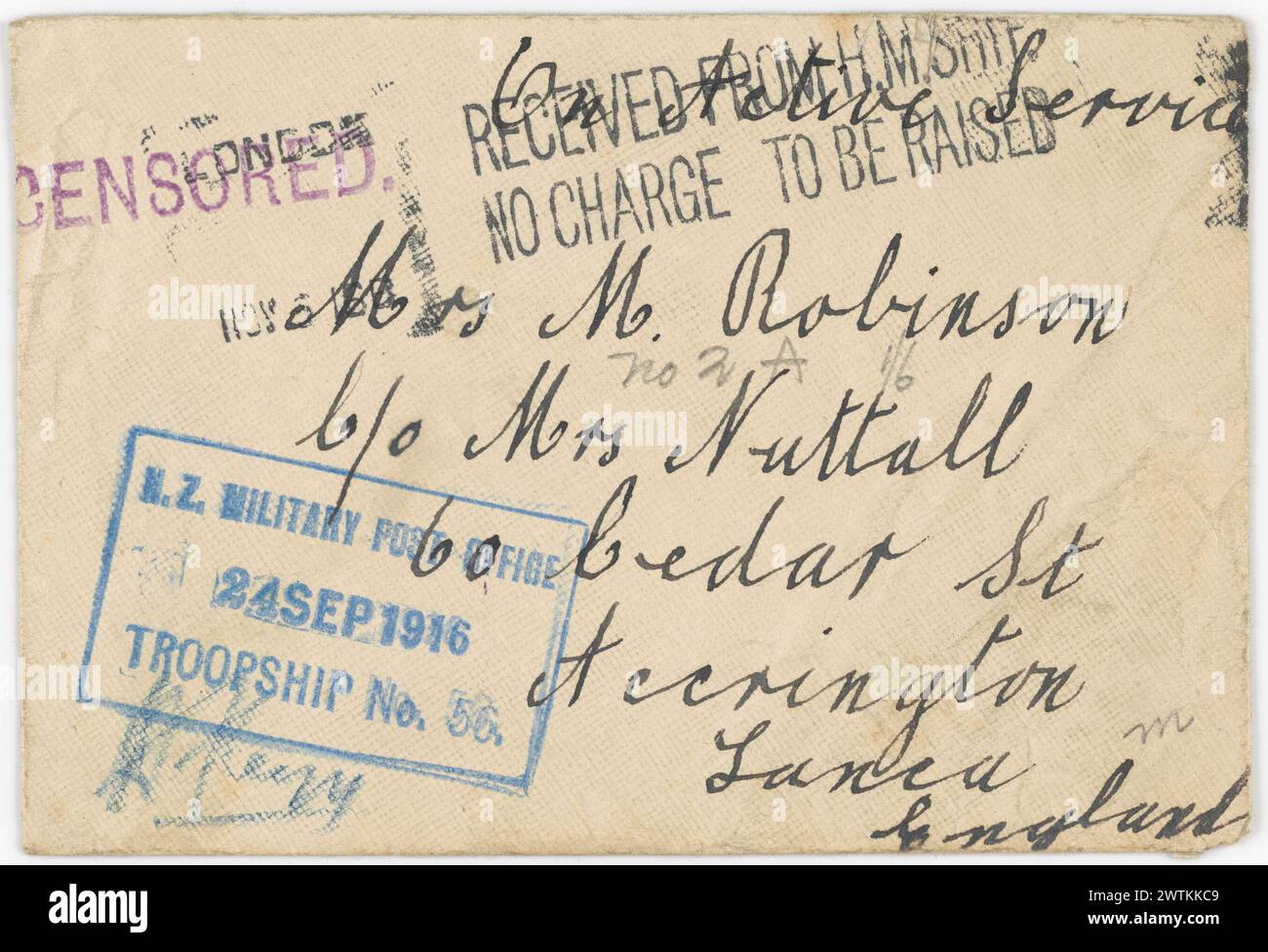 Philatelic 'cover' [envelope], WWI Visual and Verbal Communication ...