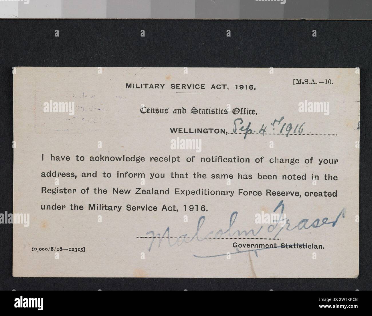 Change of address notice postcards, form letters Stock Photo - Alamy