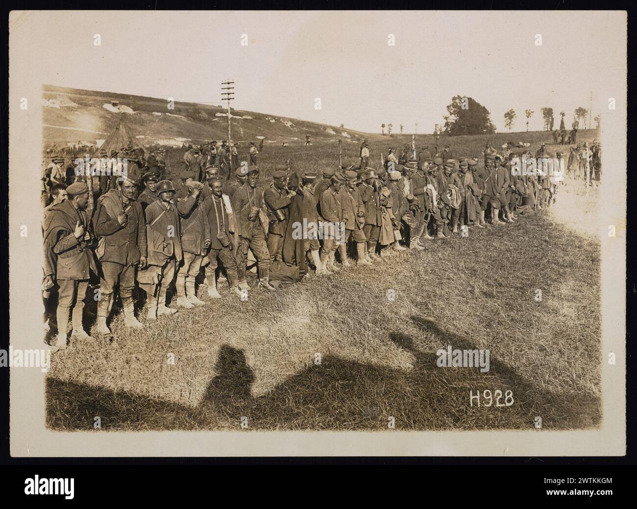 Untitled (line of soldiers) gelatin silver prints, black-and-white ...