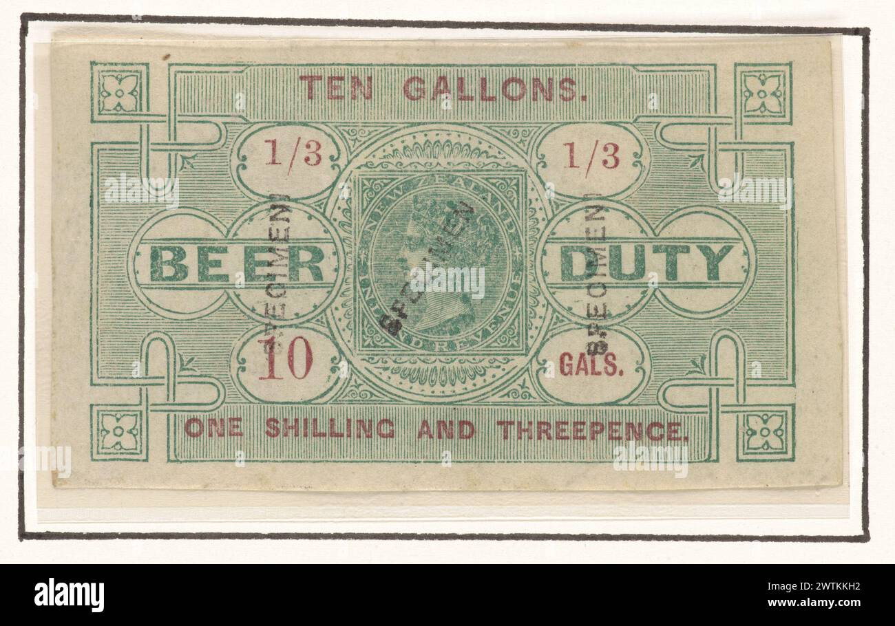 Beer duty stamp hi-res stock photography and images - Alamy