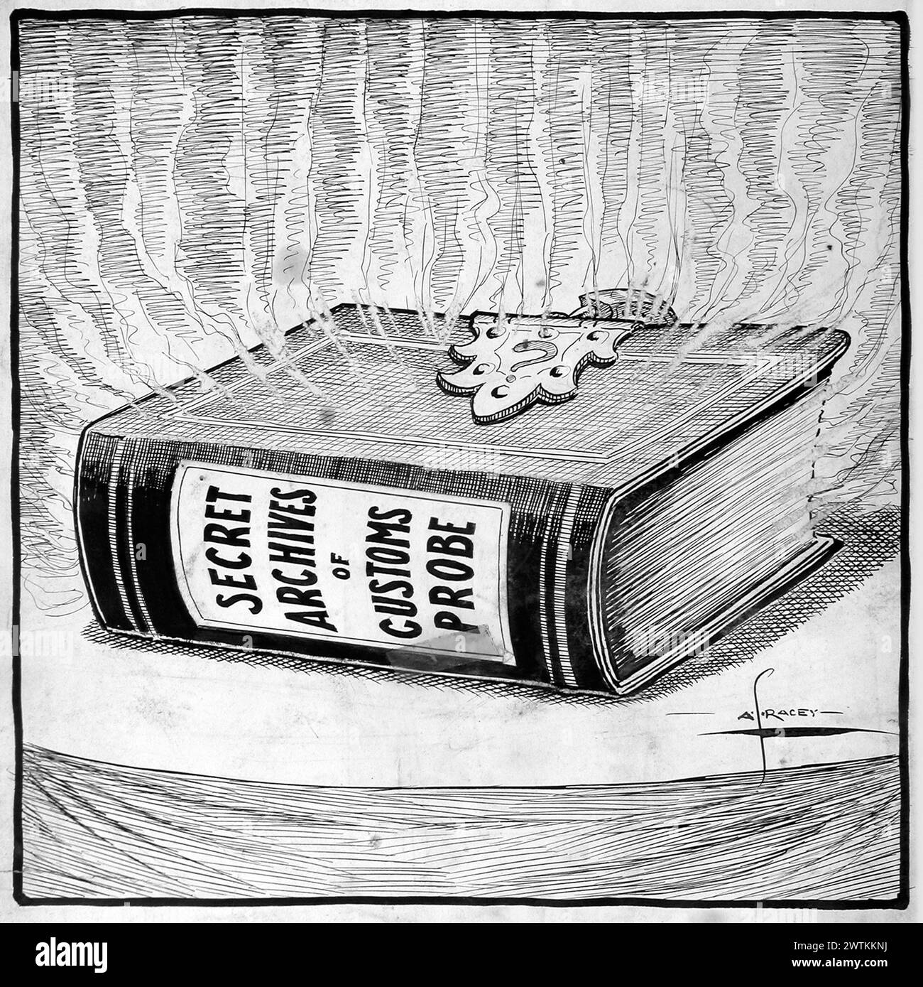 Cartoon - Another "Who's Who?" Arthur George Racey (1870-1941 Stock ...