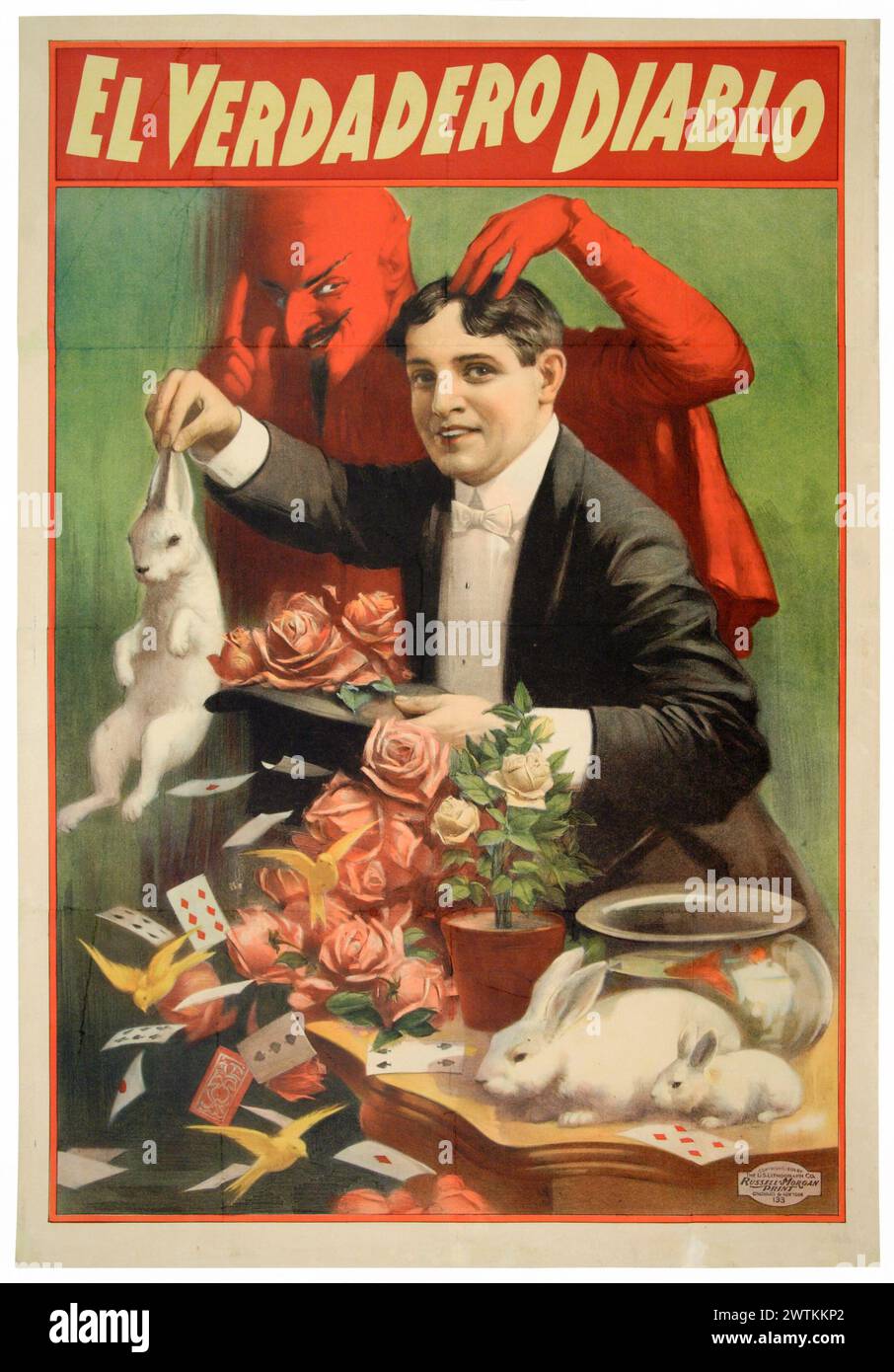 Magic poster - El Verdadero Diablo Stock Photo - Alamy