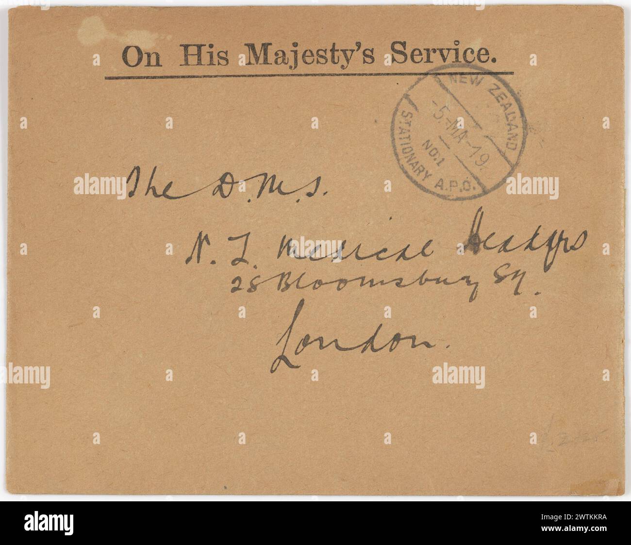 Philatelic 'cover' [envelope], WWI Visual and Verbal Communication ...