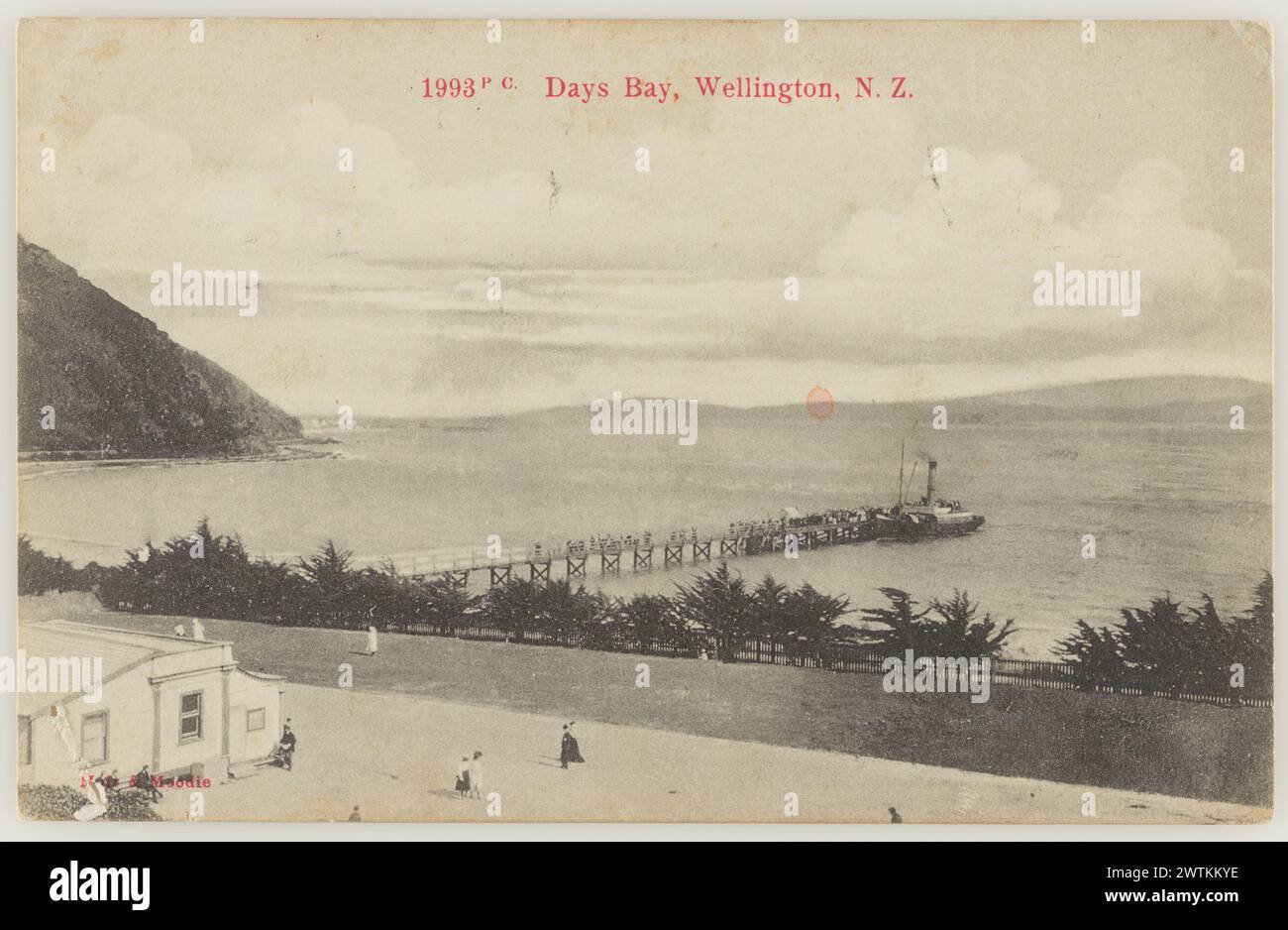 Days Bay, Wellington photographic postcards Stock Photo - Alamy
