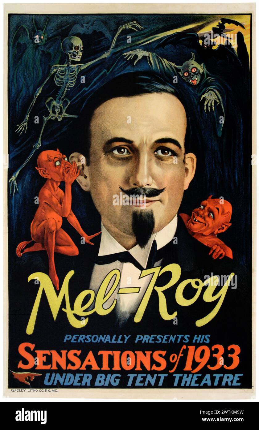 Magic poster - Mel-Roy Personally Presents His Sensations of 1933 Under ...