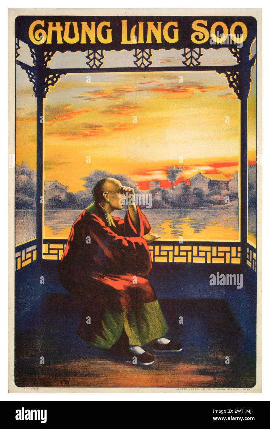 Magic poster - Chung Ling Soo Stock Photo - Alamy