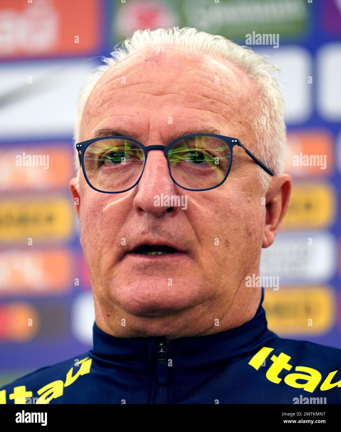 Brazil manager Dorival Junior during a press conference at Sopwell ...