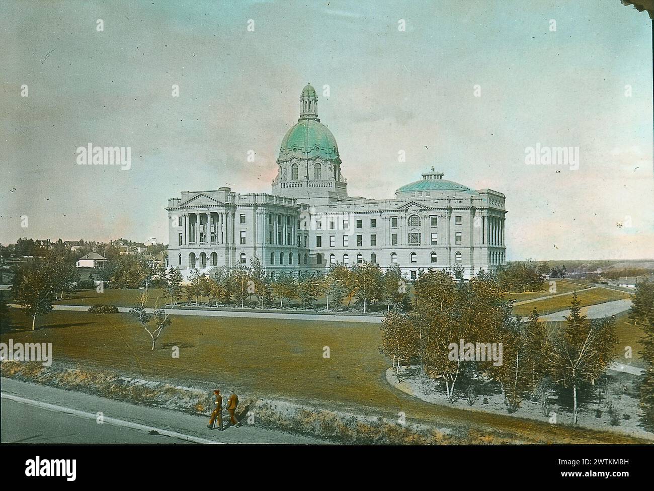 Transparency - Parliament buildings, Edmonton, AB, about 1935 Stock ...