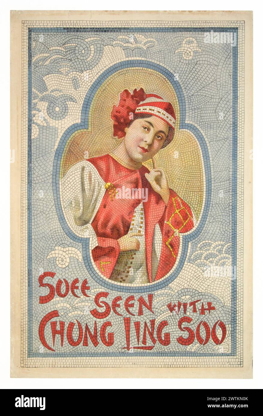 Magic poster - Suee Seen With Chung Ling Soo Stock Photo - Alamy