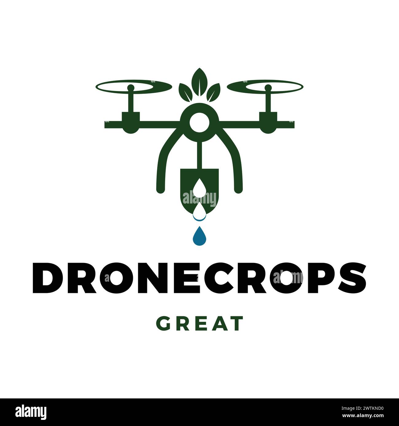 Drone Crops Icon Logo Design Template Stock Vector Image & Art - Alamy