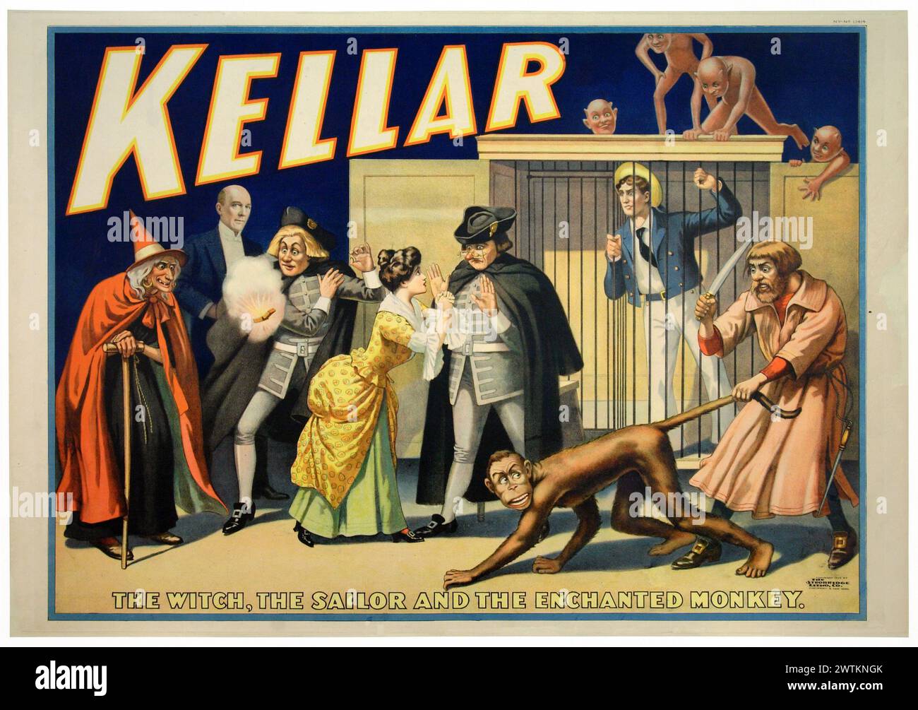 The witch the sailor and the enchanted monkey hi-res stock photography ...