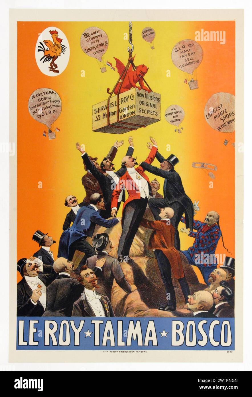 Magic poster - Le Roy-Talma-Bosco Stock Photo - Alamy