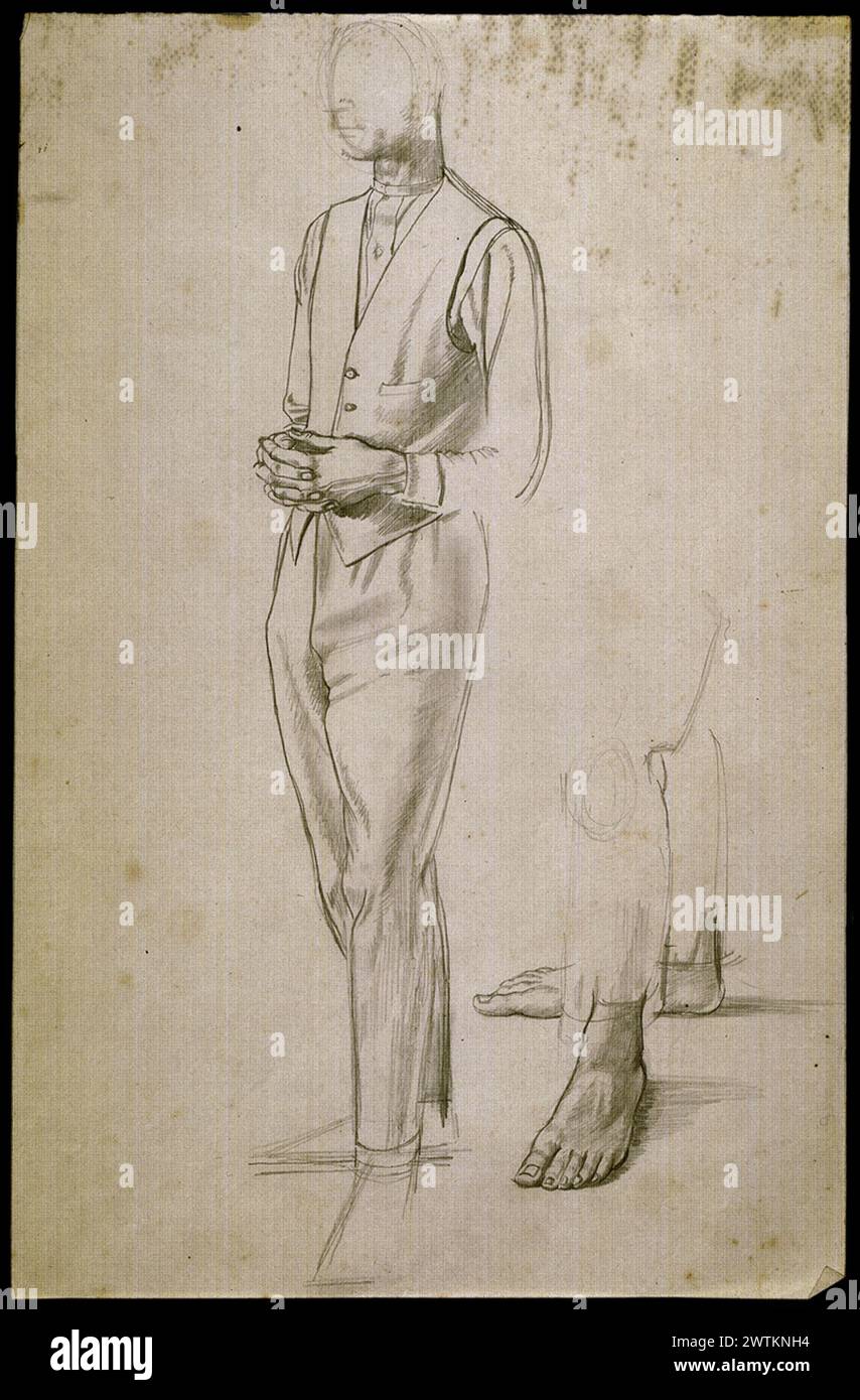 Untitled - preparatory drawing for 'The marriage at Cana' drawings ...
