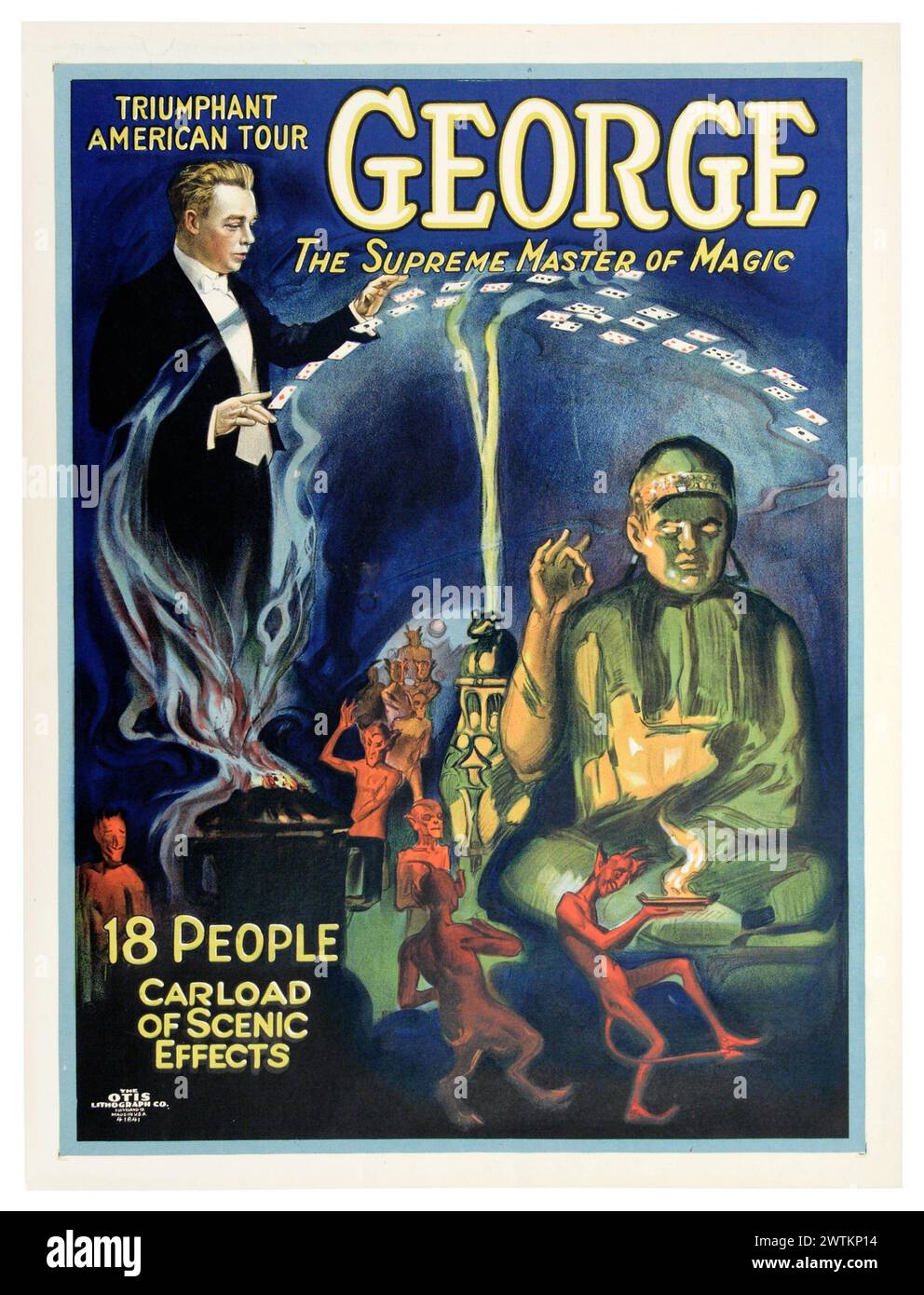 Magic poster - George The Supreme Master of Magic - Triumphant American ...