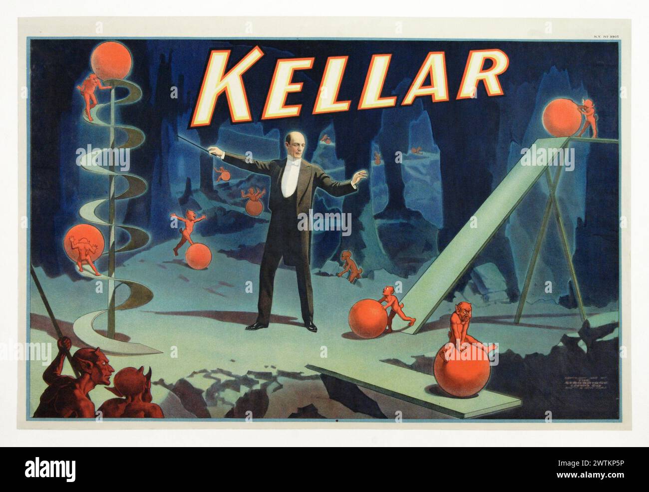 Magic poster - Kellar Stock Photo - Alamy