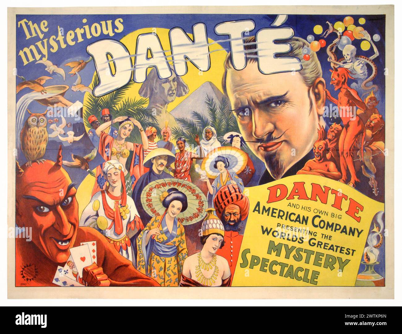 Magic poster - The Mysterious Dante Stock Photo - Alamy