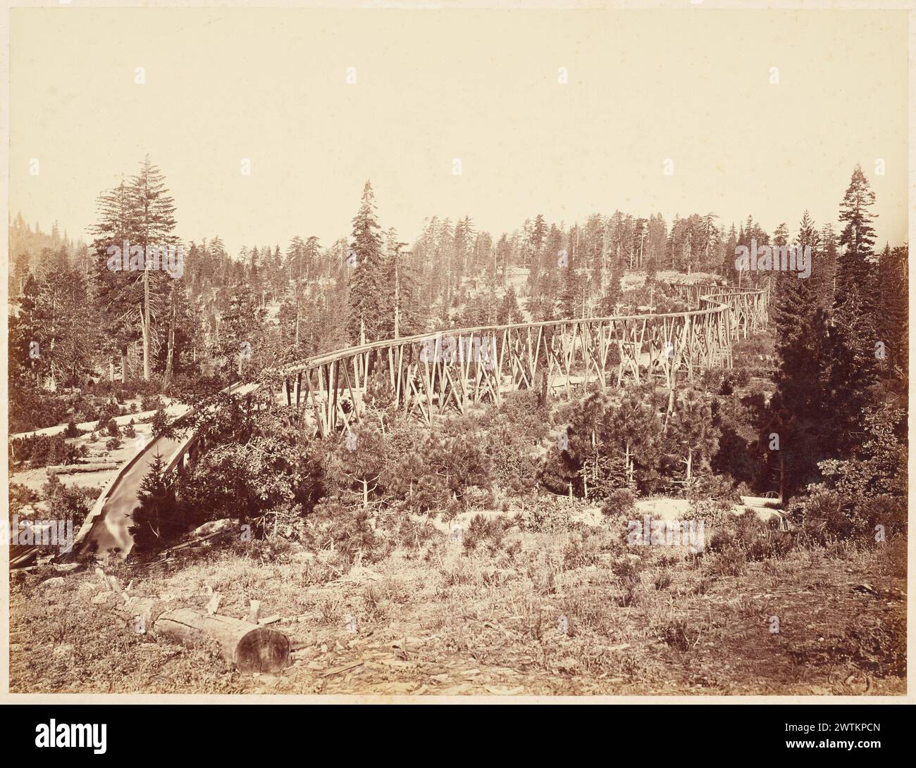 Hydraulic mining, The Flume, Nevada County, California photographs ...