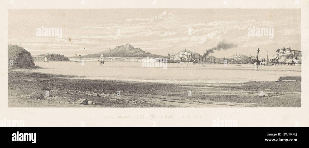 New Zealand Graphic and Descriptive. Plate III. Freeman's Bay, Auckland ...