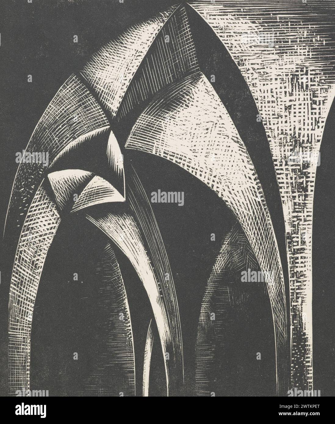 Design of arches prints, wood engravings, works on paper Stock Photo ...