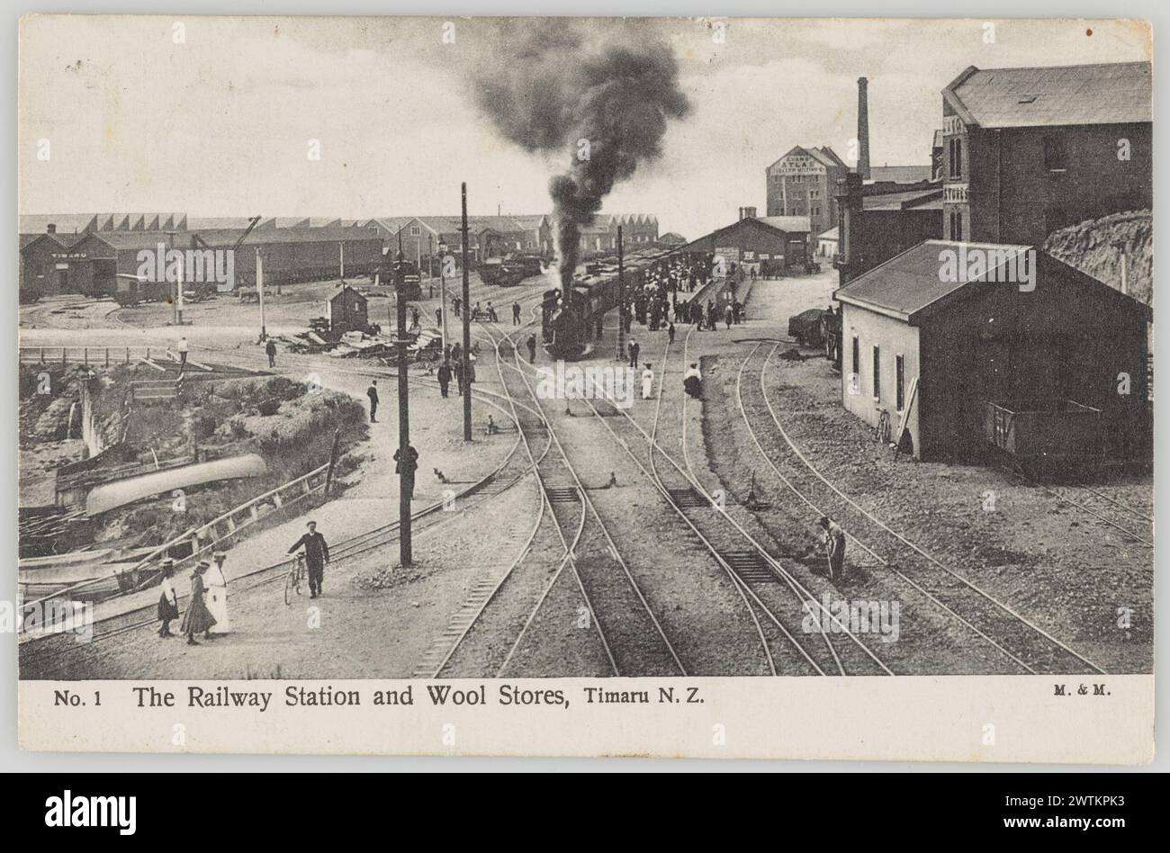 The Railway Station and Wool Stores, Timaru, New Zealand photographic ...