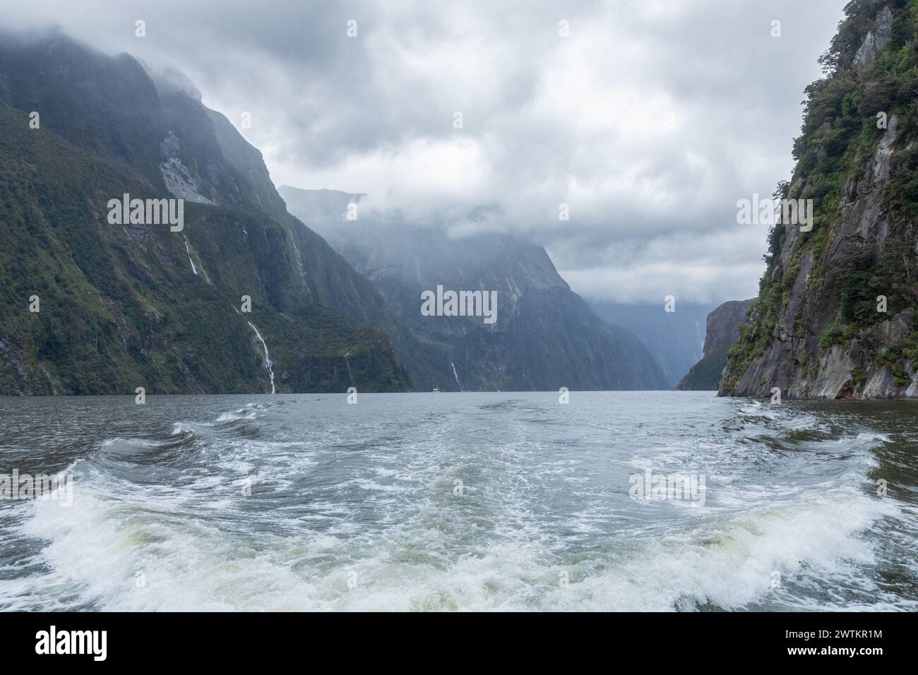 Part of the spectacular Milford Sound, one of the wettest places on the ...