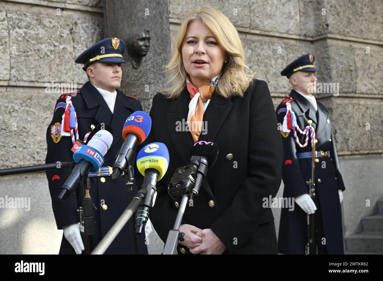 Prague, Czech Republic. 18th Mar, 2024. Slovak President Zuzana ...