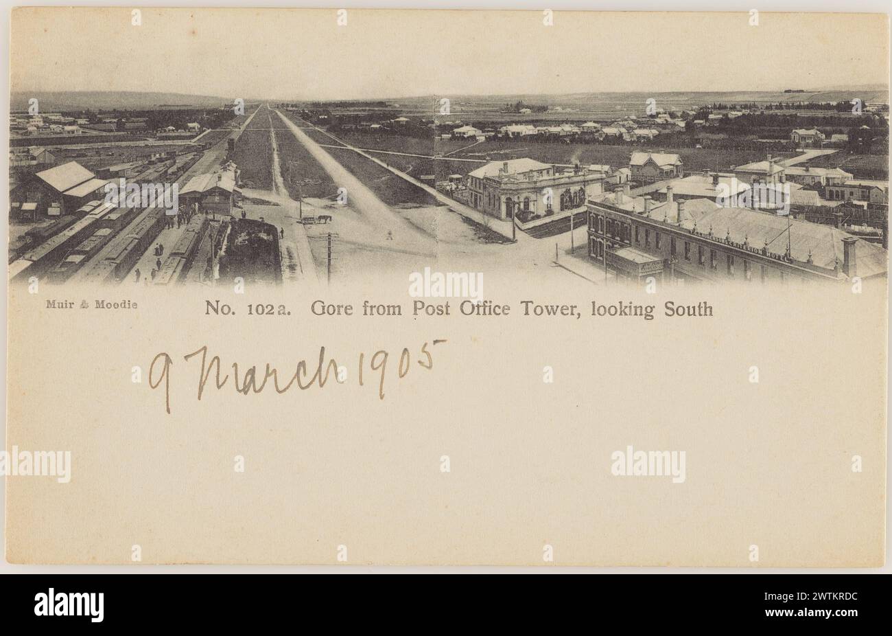 Gore from Post Office Tower looking South photographic postcards Stock ...