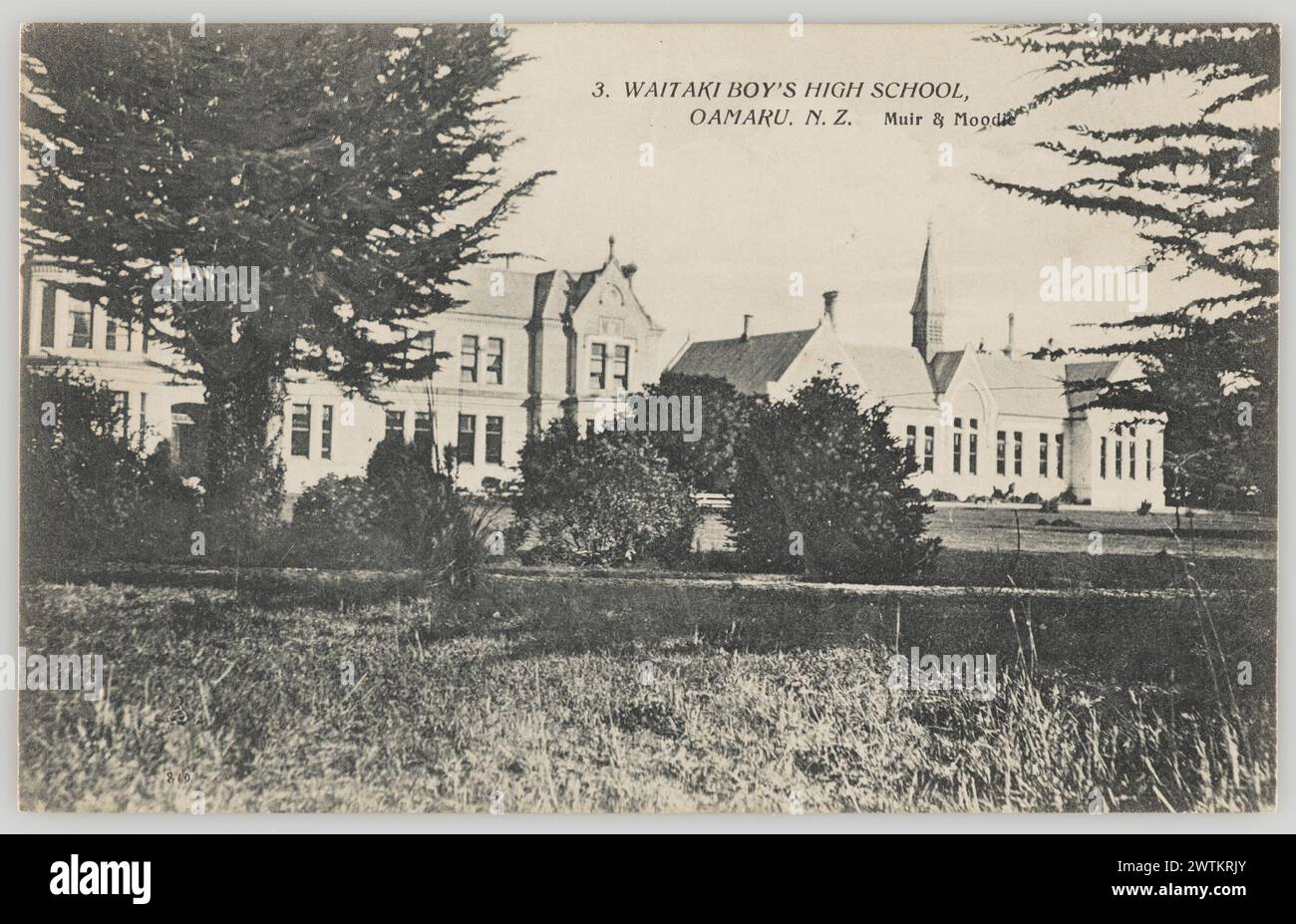 Waitaki Boy's High School, Oamaru, New Zealand photographic postcards ...