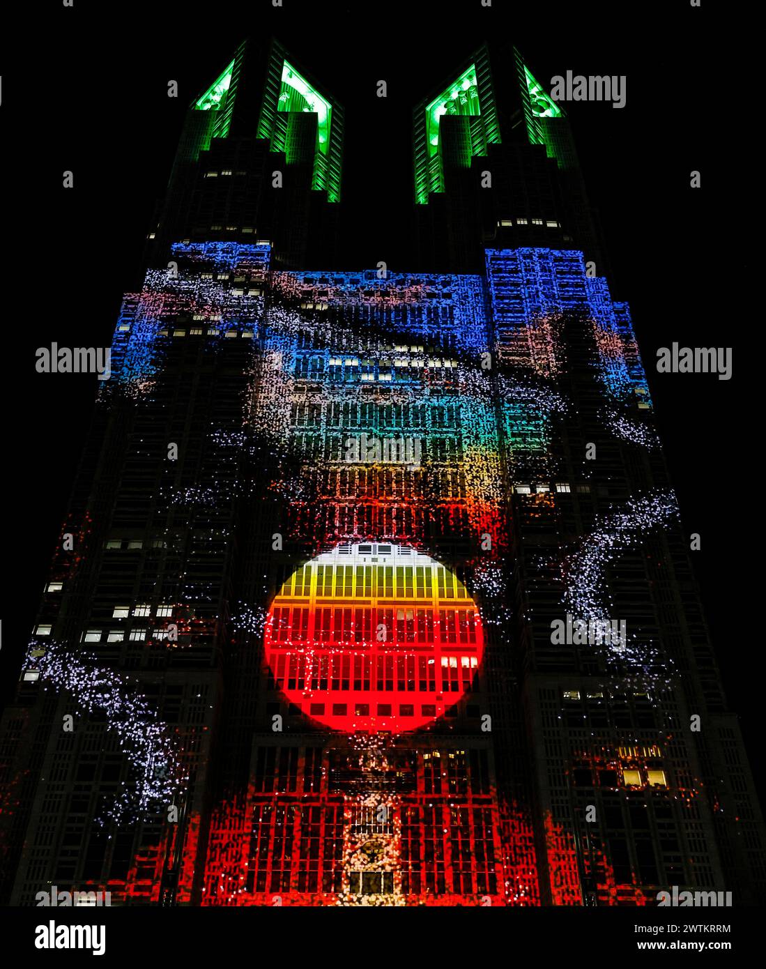 WORLD LARGEST PROJECTION MAPPING SHOW IN SHINJUKU TOKYO Stock Photo - Alamy
