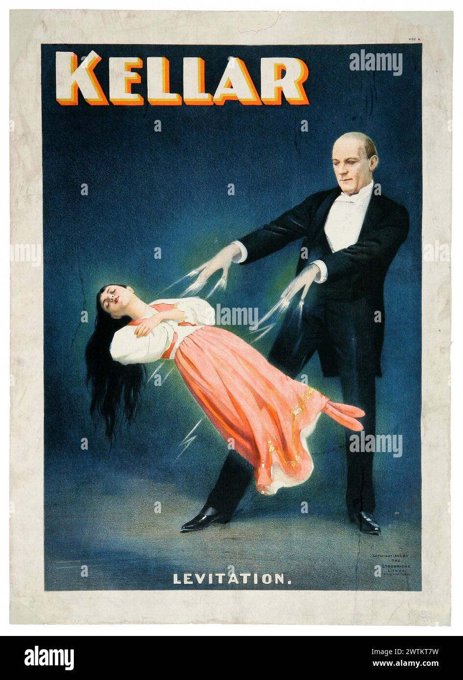 Magic poster - Kellar - Levitation Stock Photo - Alamy