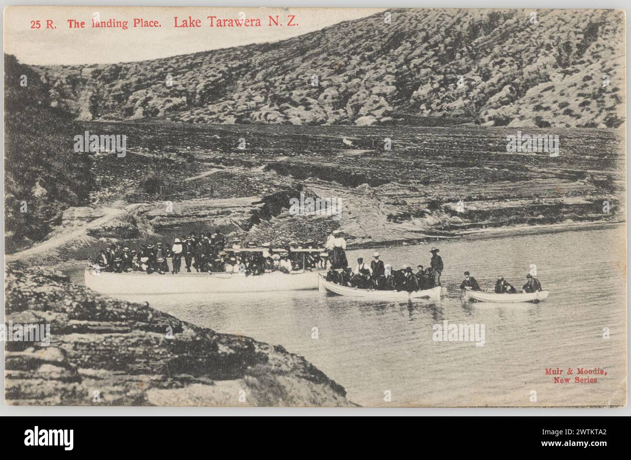 The Landing Place, Lake Tarawera, New Zealand photographic postcards ...