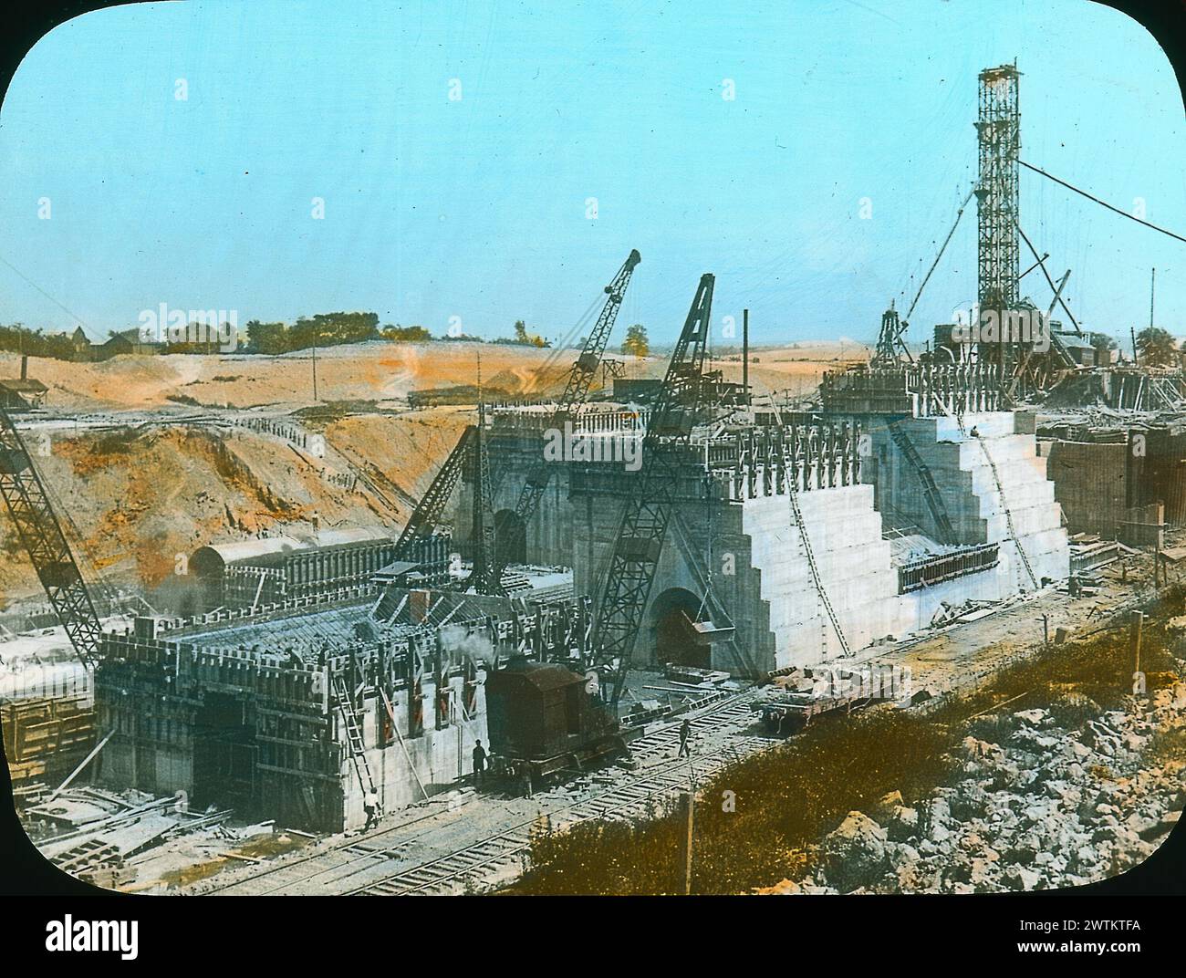 Transparency - Lock No. 2., looking South, Welland Ship Canal, ON ...