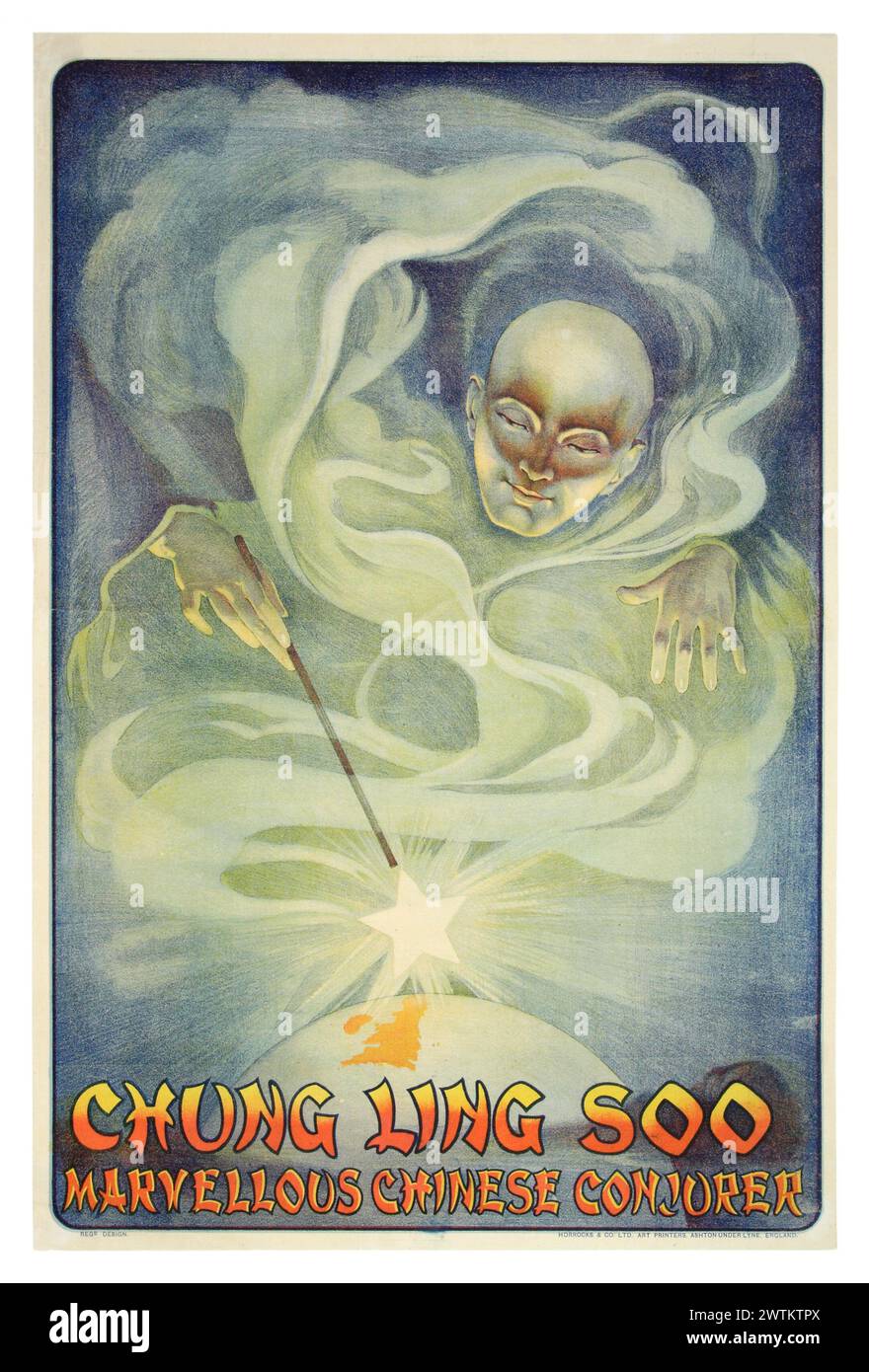 Magic poster - Chung Ling Soo Marvellous Chinese Conjurer Stock Photo ...