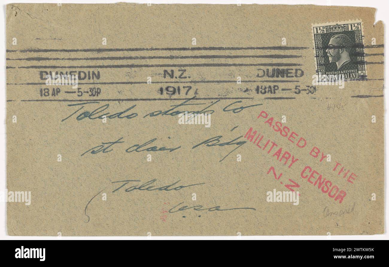Philatelic 'cover' [envelope], WWI envelopes Stock Photo - Alamy