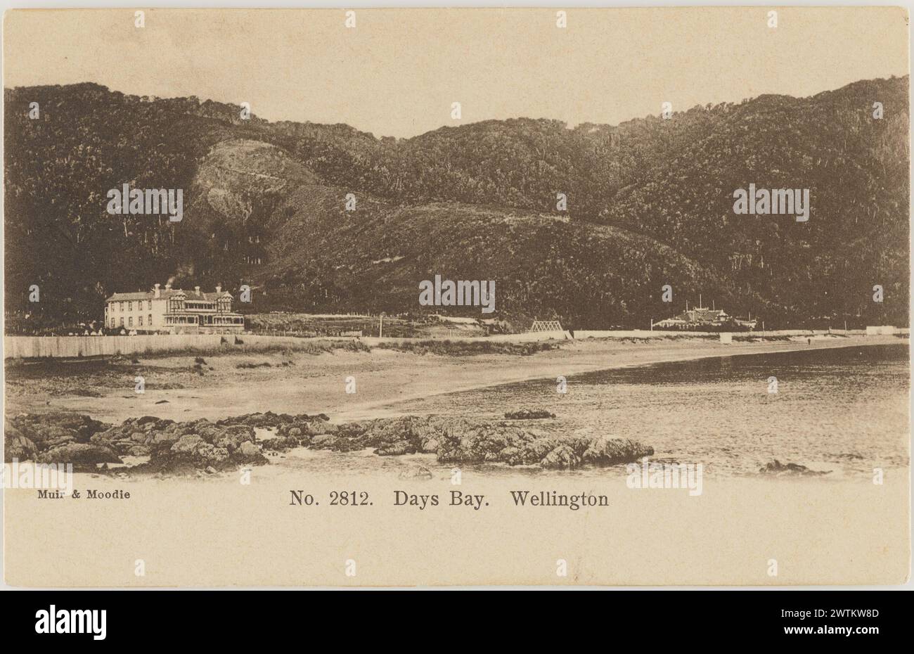 Days Bay, Wellington photographic postcards Stock Photo - Alamy