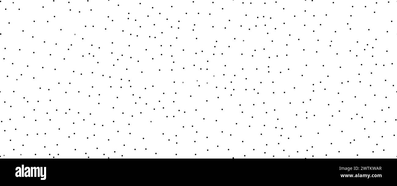 Polka dot seamless pattern. Vector illustration of small black circles ...