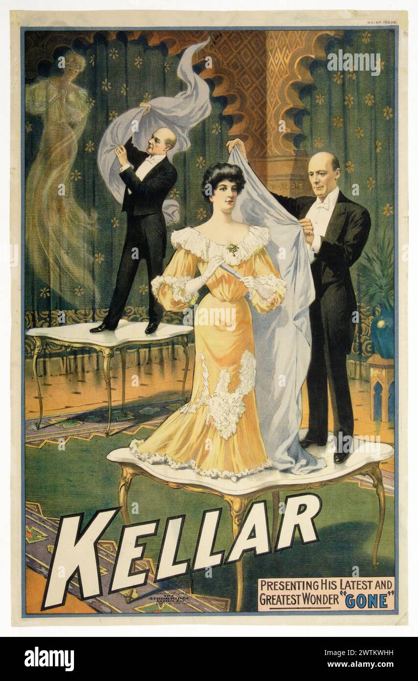 Magic poster - Kellar Presenting His Latest and Greatest Wonder "Gone ...