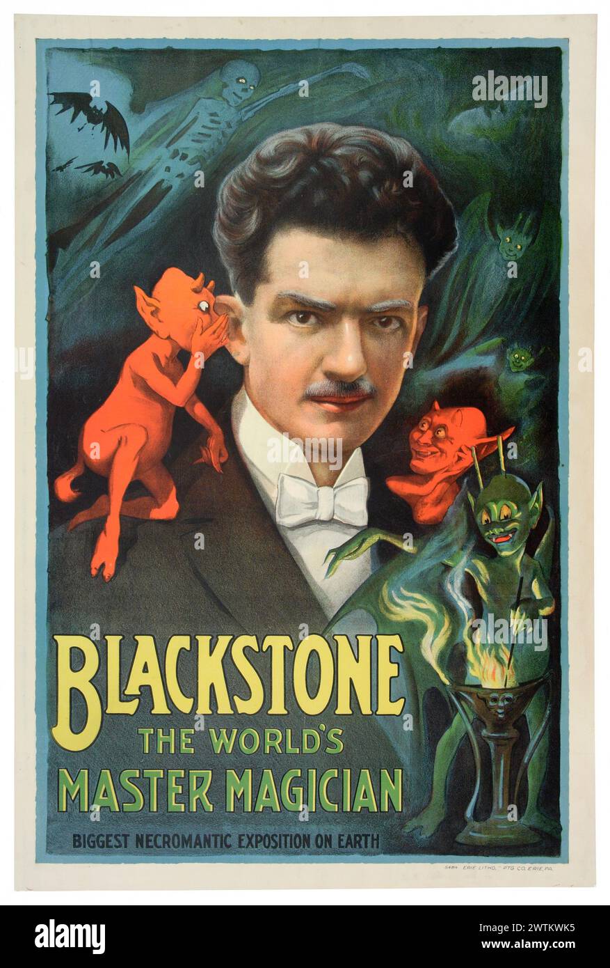Magic poster - Blackstone The World's Master Magician Stock Photo - Alamy