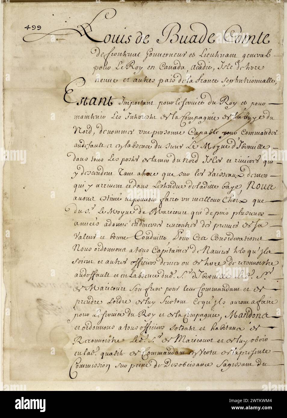 Le comte de frontenac hi-res stock photography and images - Alamy