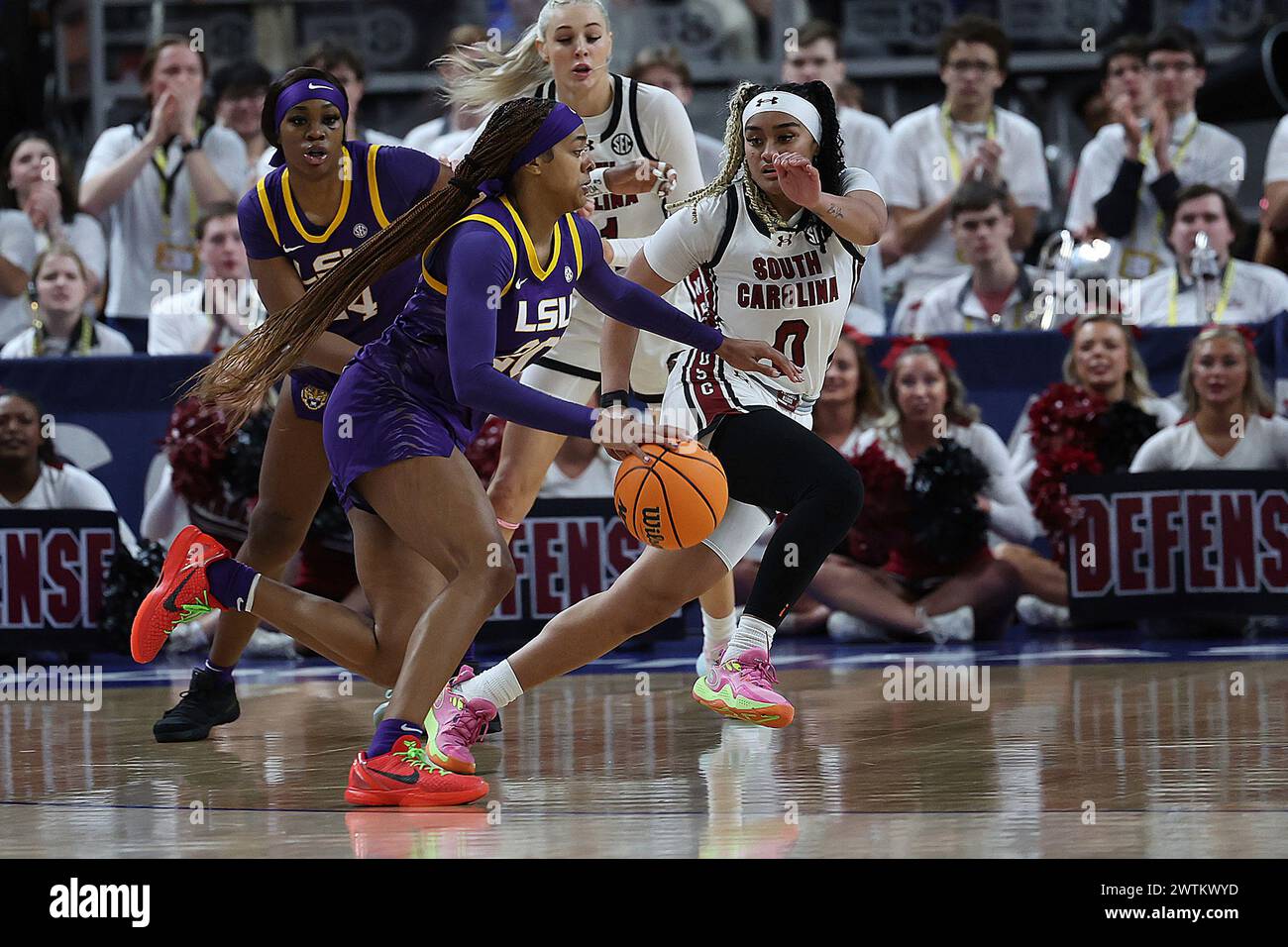 GREENVILLE, SC - MARCH 10: LSU Tigers guard Janae Kent (20) during the ...