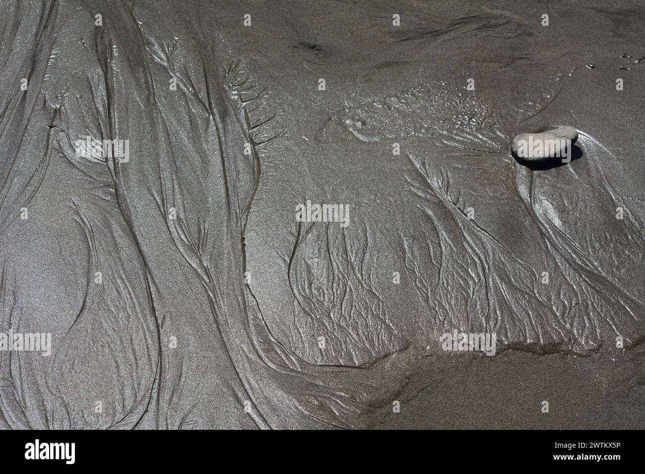 Sand patterns designs on beach hi-res stock photography and images - Alamy